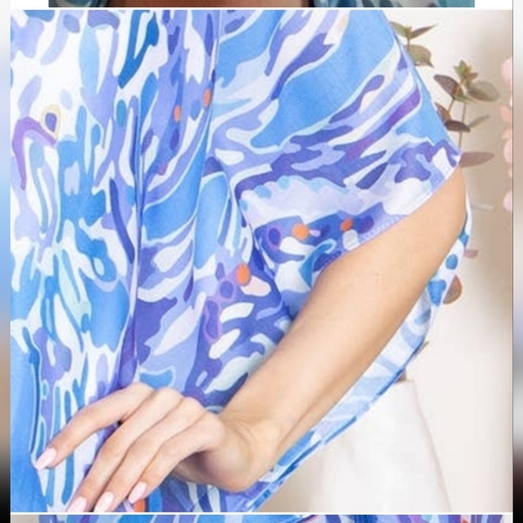 Other | Nwt Kimono Bluepurple Os | Poshmark